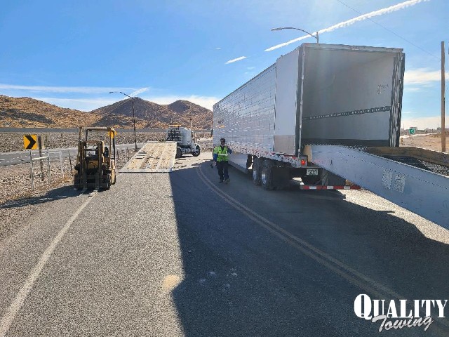Load Shift Causes I-15 Rollover - Quality Towing
